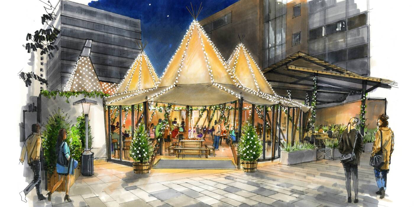 The Teepee | Festive Winter Terrace Manchester | The Oast House