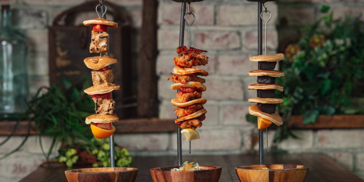 The return of our Pancake Hanging Kebabs | The Oast House